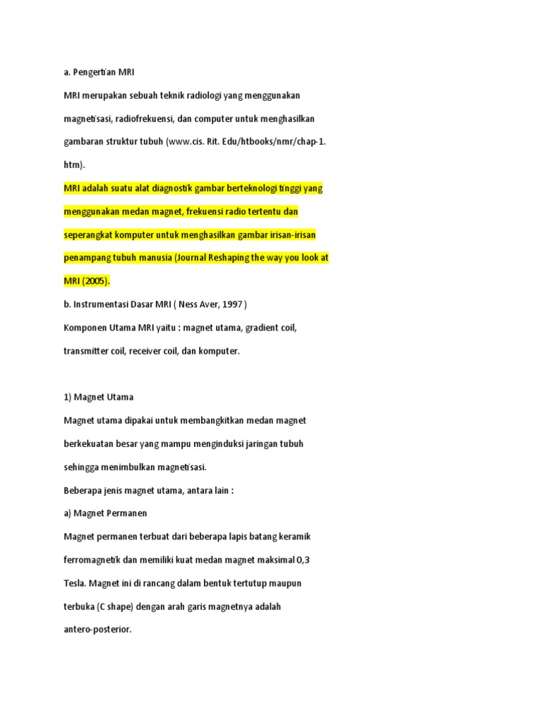 Materi PPT Mri | PDF