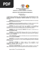 Termination of Barangay Tanod Notice | PDF