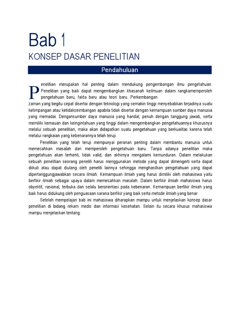 Bab 1 | PDF