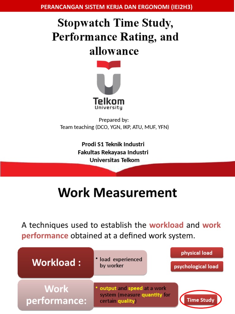 Stopwatch Time Study Guide | PDF | Analysis | Metrology
