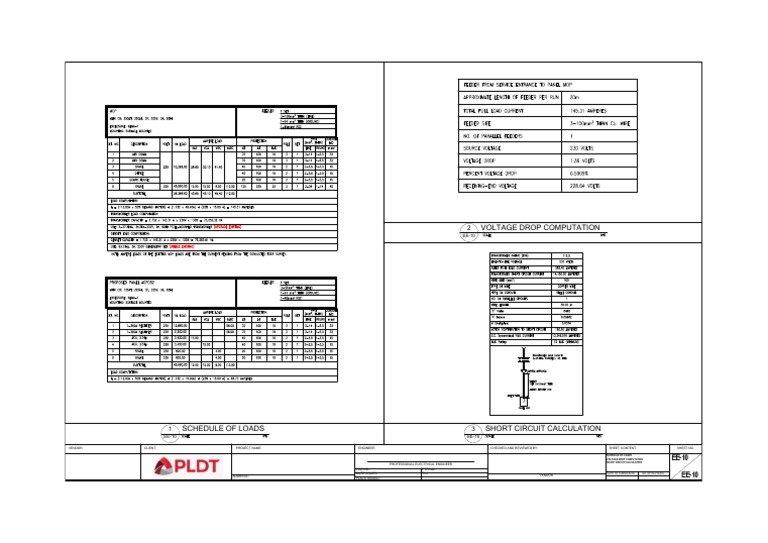 EE-10: Electrical Engineering Calculations Sheet | PDF