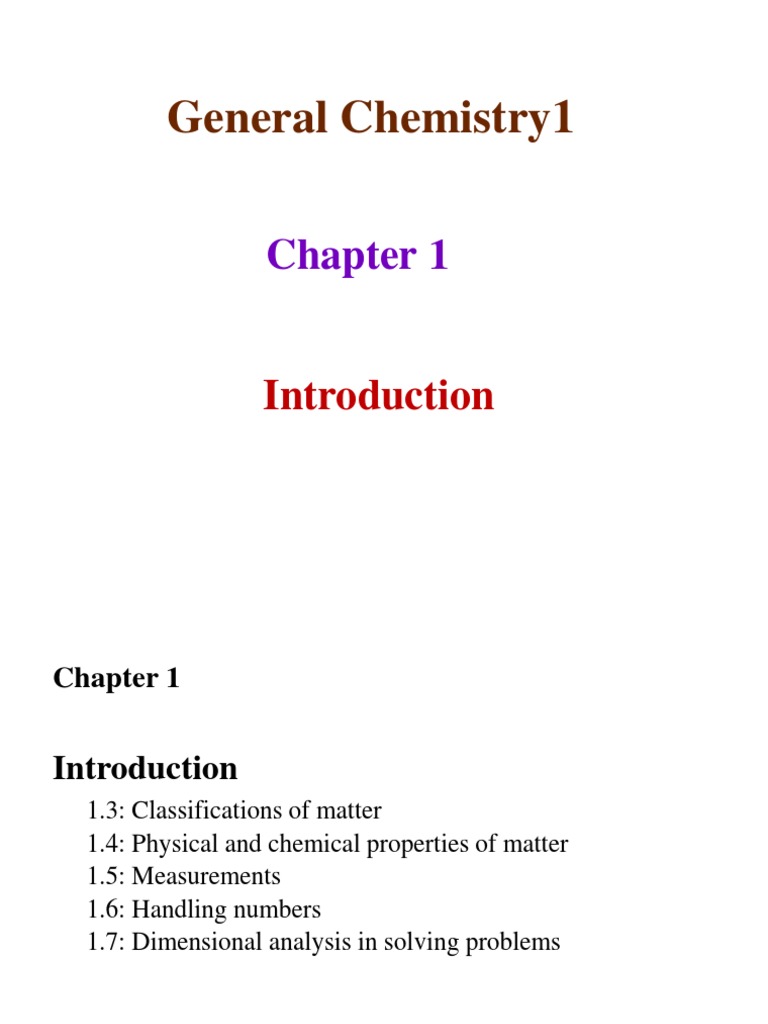 Chapter 1 2020 | Download Free PDF | Significant Figures | Mixture