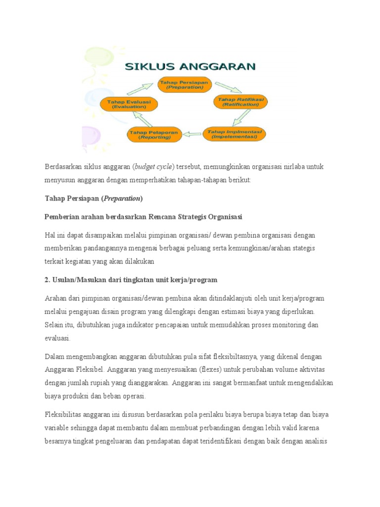 Berdasarkan Siklus Anggaran | PDF