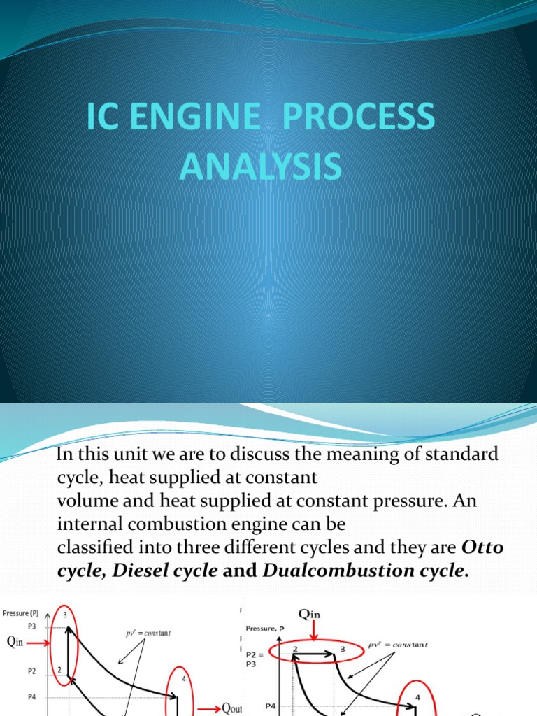 IC Engine Process Analysis, Lecture 04, IC Engine (Week 08) | PDF ...