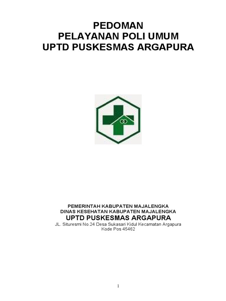 Pedoman Pelayanan Poli Umum Puskesmas | PDF