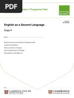 English Grade 7 Cambridge Worksheet | PDF