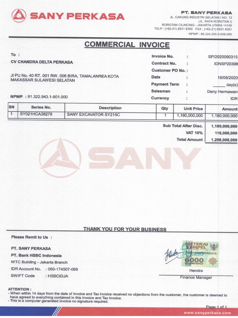 CV Chandra Delta Perkasa | PDF