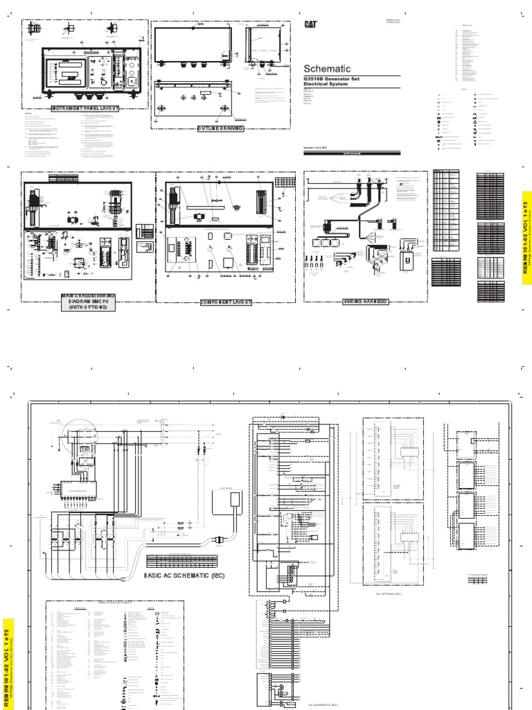 Instrument Panel Layout: Electrical System G3516B Generator Set | PDF ...