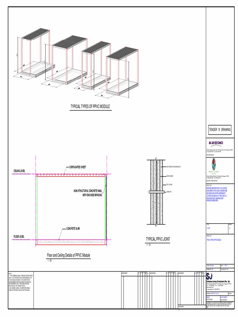 Typical Types of PPVC Module: Tender 'A' Drawing | PDF | Architectural Elements | Architectural ...