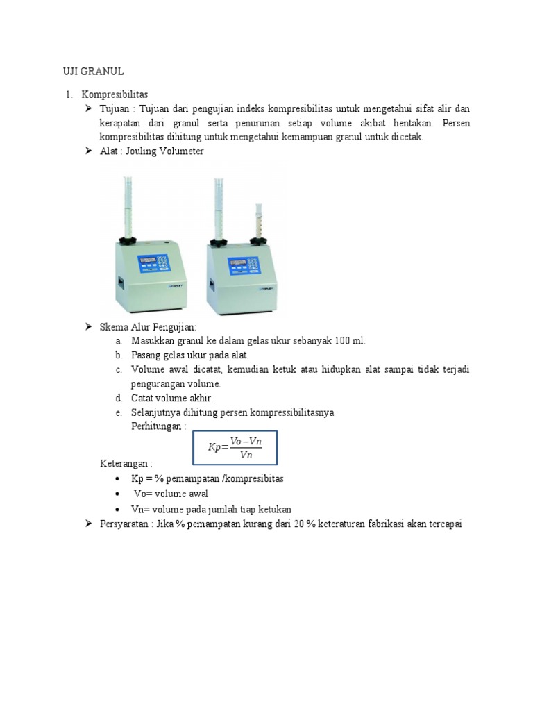 Kompresibilitas Dan Moisture Content | PDF