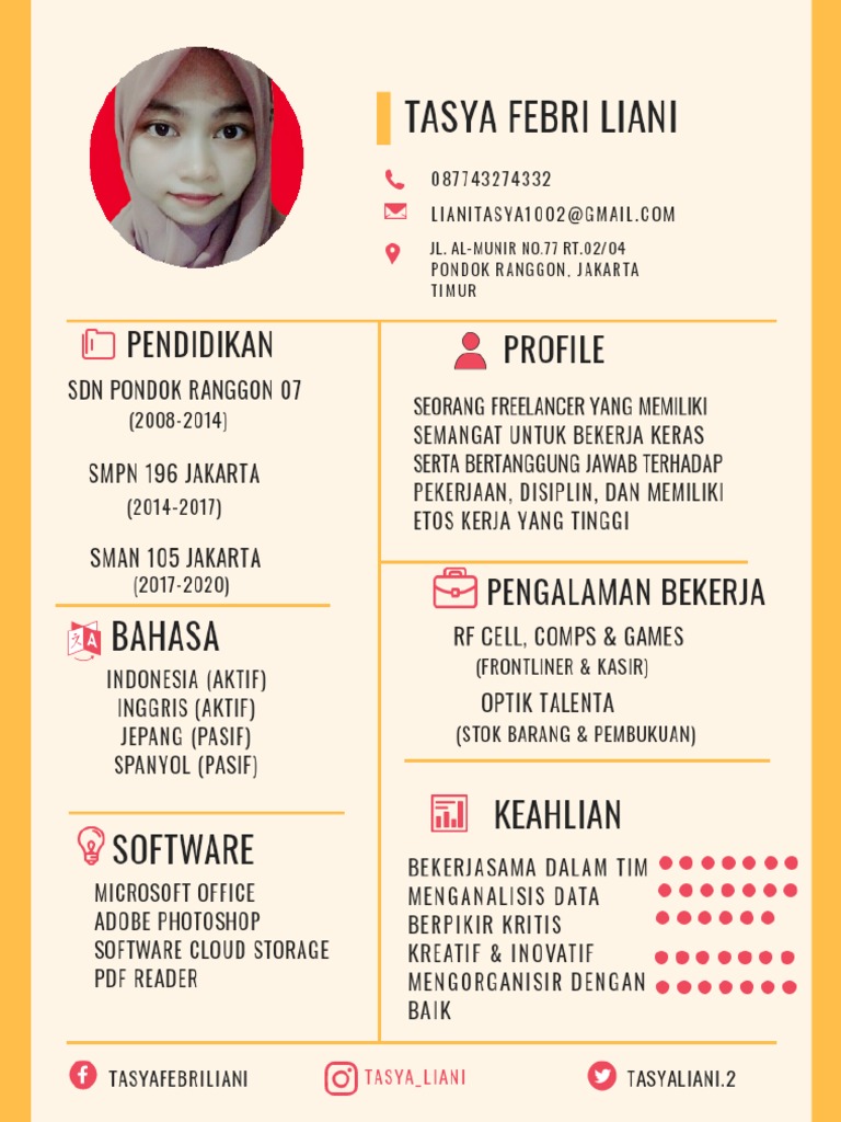 CV Tasya Febri Liani Terbaru | PDF