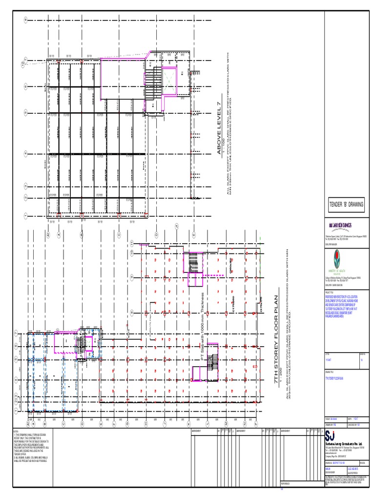 Tender 'B' Drawing: Surbana Jurong Consultants Pte. LTD | PDF