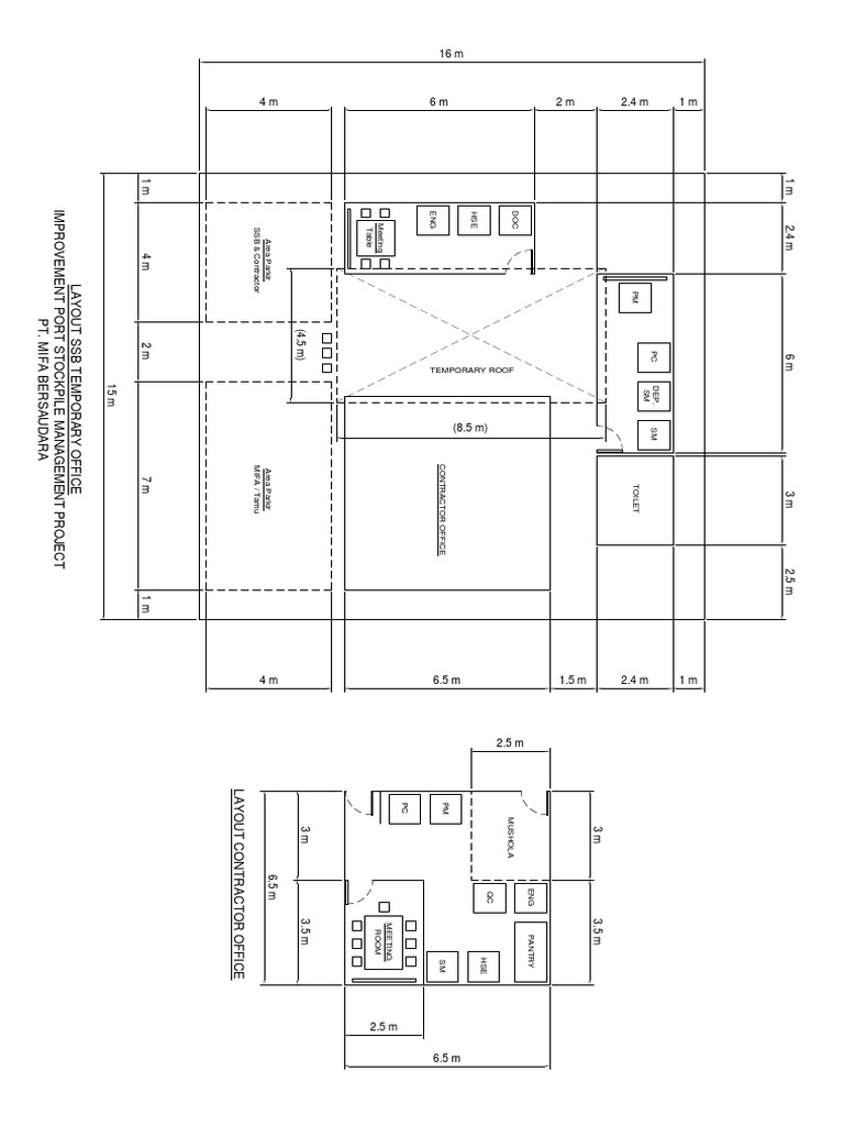 Layout Temporary Office | PDF