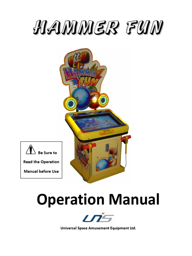 Hammer Fun Arcade Game Manual | PDF | Ac Power Plugs And Sockets ...