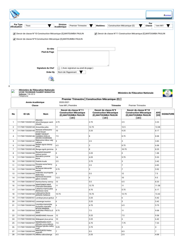 Examination Marks Entry Reports - Marks Sheet Format | PDF ...