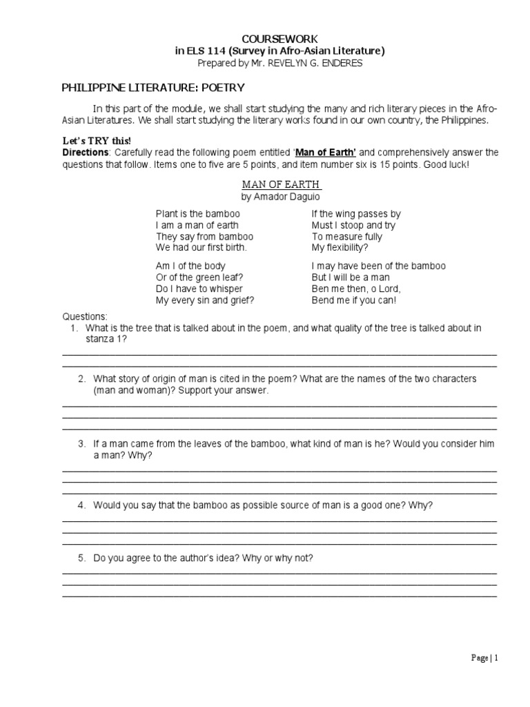 Activity 3 Philippine Literature | PDF