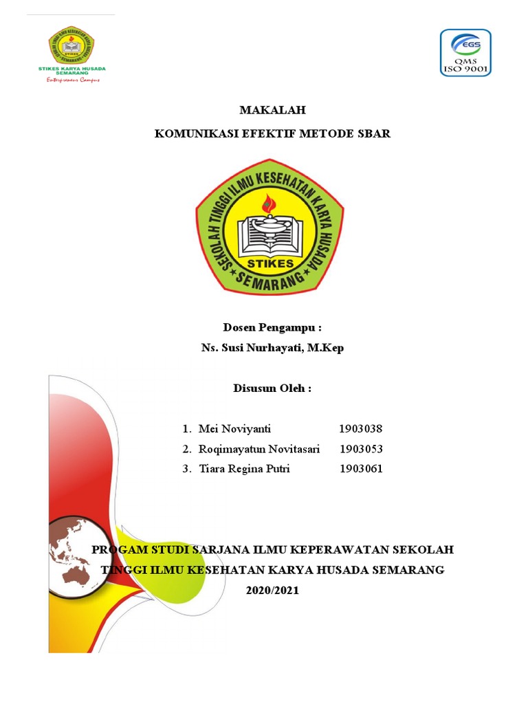 Komunikasi Efektif Metode SBAR (Kel 7) - 4 | PDF
