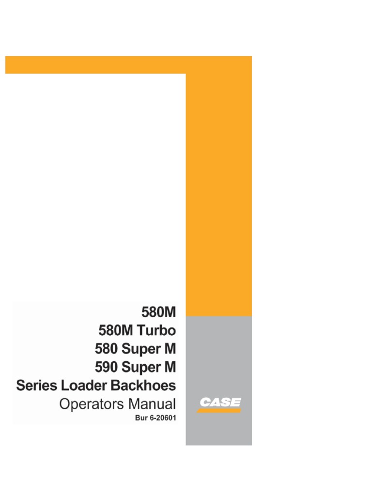 580M, 580M Turbo, 580 Super M, 590 Super M Series 1 | PDF