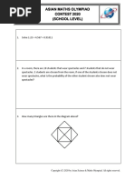 ASMO 2019 Maths Grade 2 | PDF | Teaching Mathematics | Science