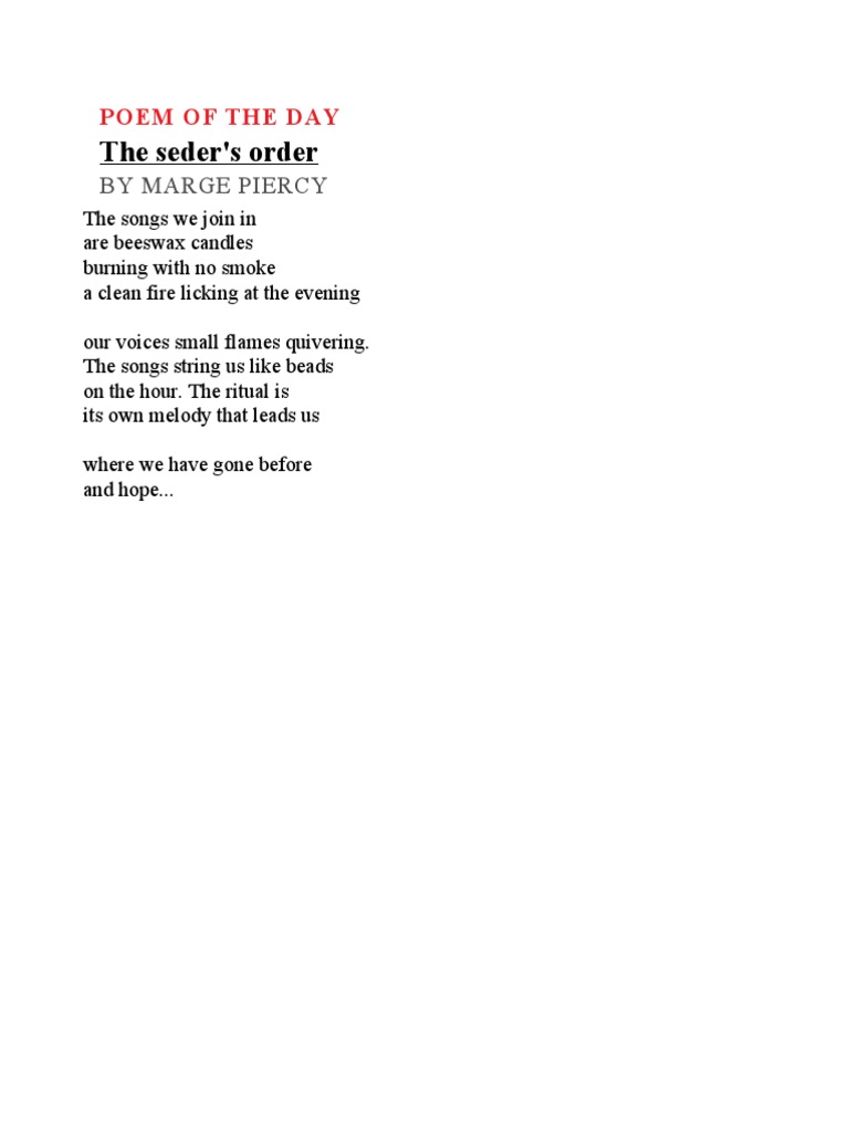 Poem of The Day | PDF