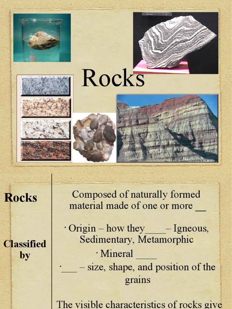 Rocks Powerpoint Student | PDF | Rock (Geology) | Igneous Rock