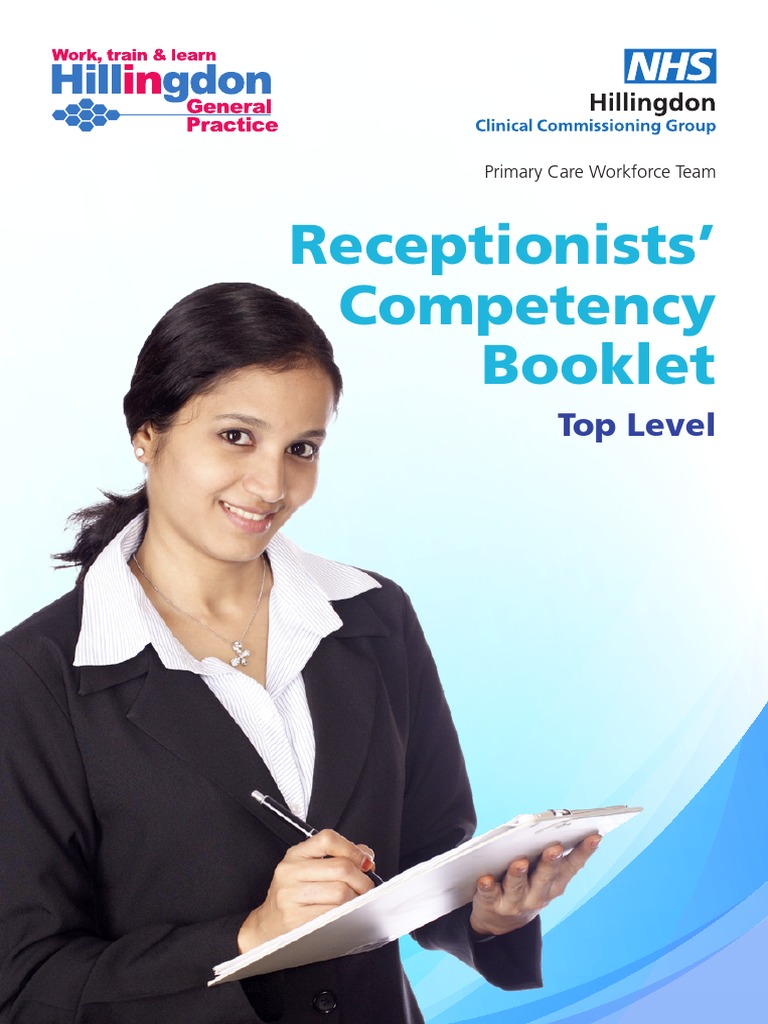 Receptionists Competency Top Booklet V1 - Printed | PDF | General ...