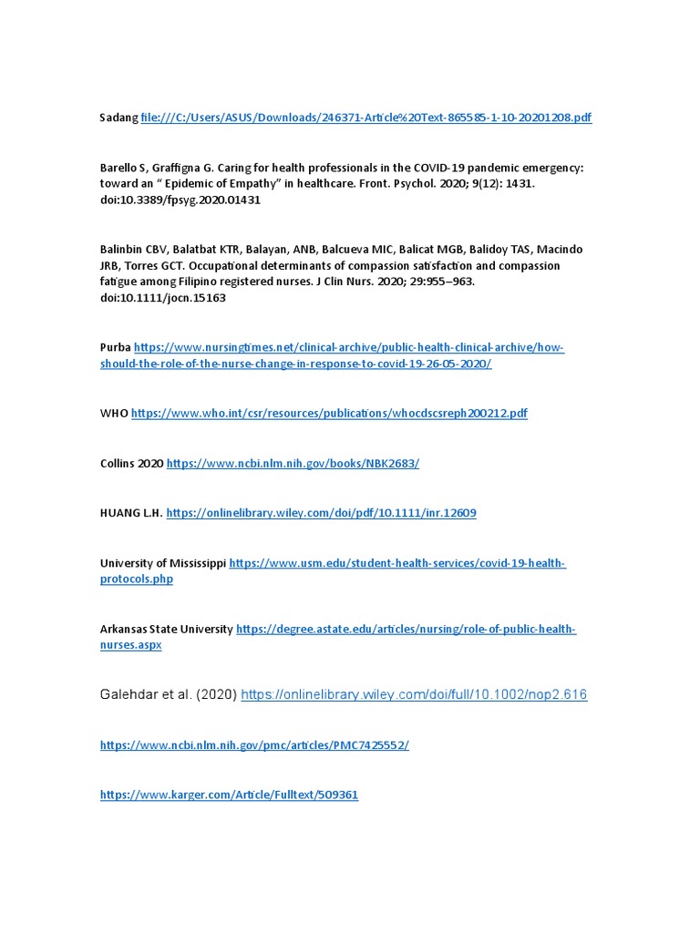 References | PDF | Health Care | Health Sciences