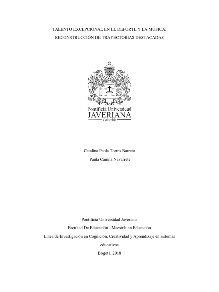 Talento Excepcional en El Deporte y La Música Reconstrucción de ...