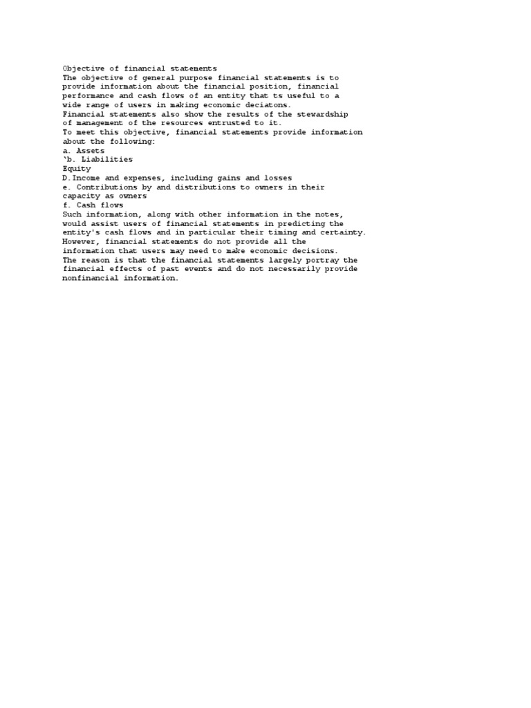 Chapter 1-3 | PDF | Going Concern | Financial Statement