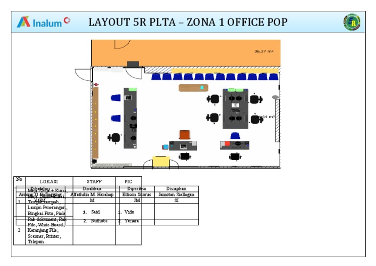 Layout 5R Plta - Zona 1 Office Pop | PDF