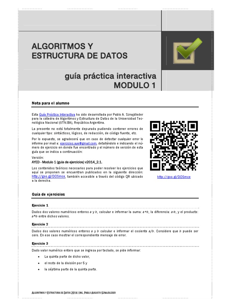 AYED - Práctica Oficial | PDF | Algoritmos | Entero