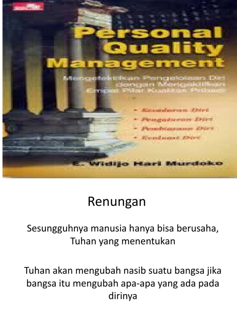 Personal Quality Management | PDF | Karier & Perkembangan ...