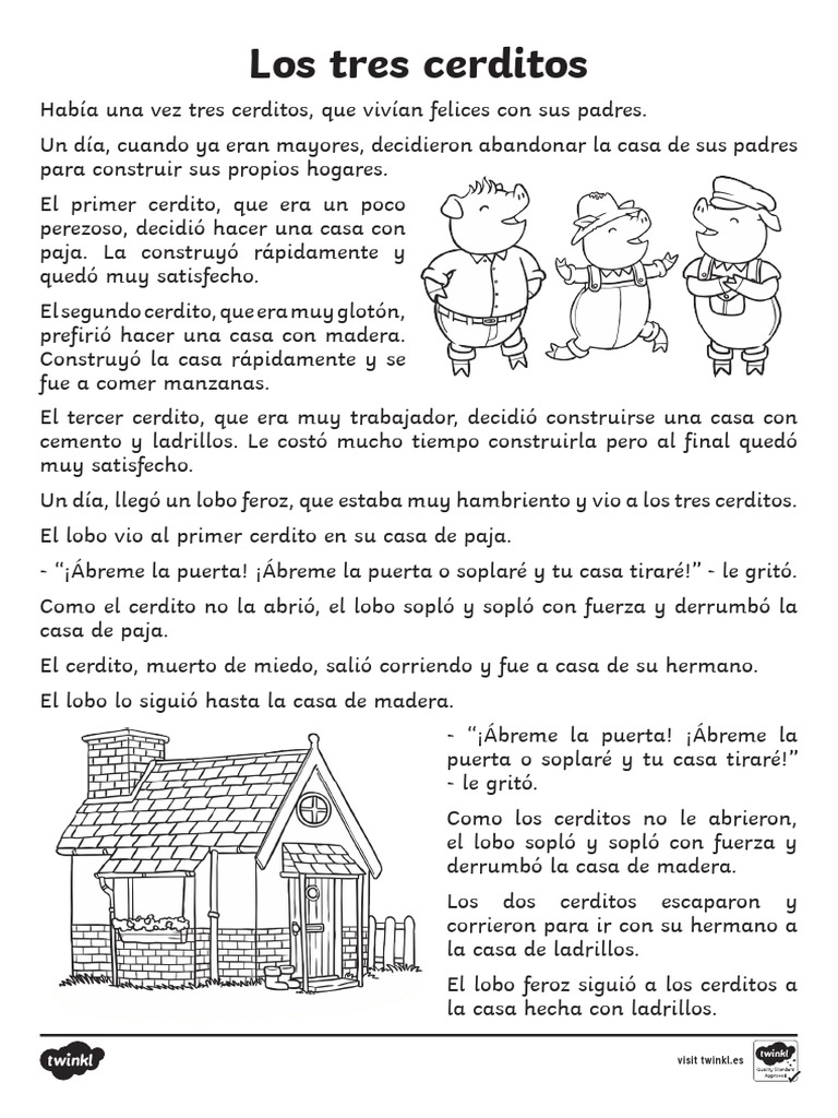 Cuento Los Tres Cerditos | PDF | Violencia