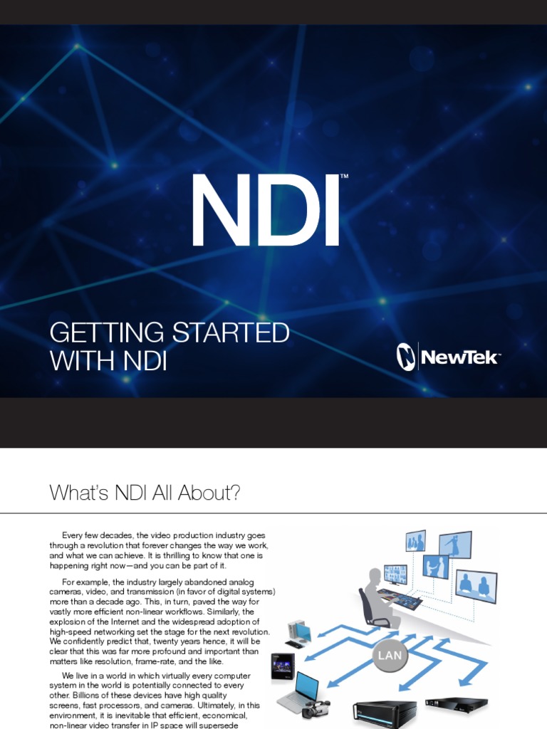 Getting Started With NDI | PDF | Computer Network | Video