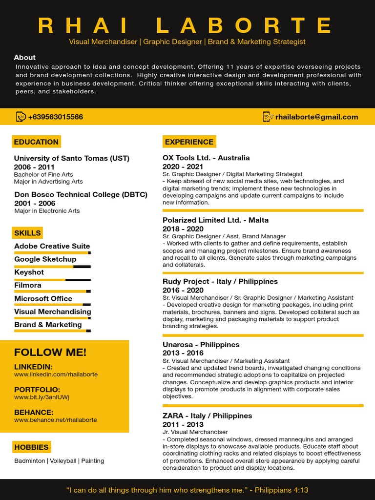 Rhai Laborte Cv 2021 Pdf