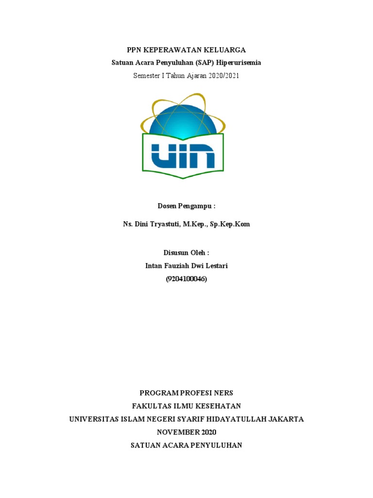 SAP Hiperurisemia - Intan Fauziah Dwi Lestari | PDF