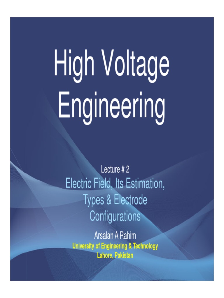 High Voltage Engineering Basics | PDF | Divergence | Electric Field