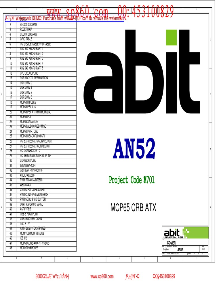 Mcp65 CRB Atx: Project Codem701 | PDF | Usb | Physical Layer Protocols