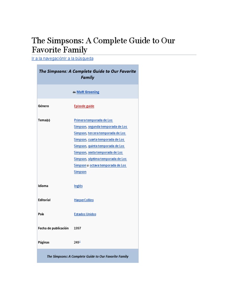 The Simpsons | PDF | Los Simpsons | Wikipedia