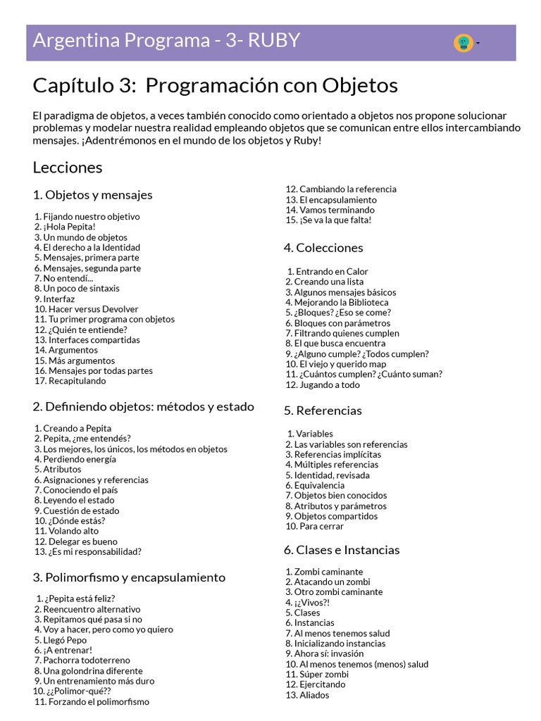 Argentina Programa - 3 - Ruby-Comprimido | PDF | Herencia (Programación ...