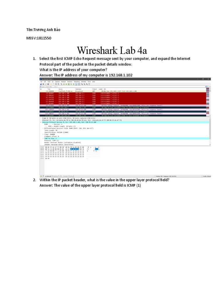 Wireshark Lab 4a | PDF | Internet Protocols | Transmission Control Protocol