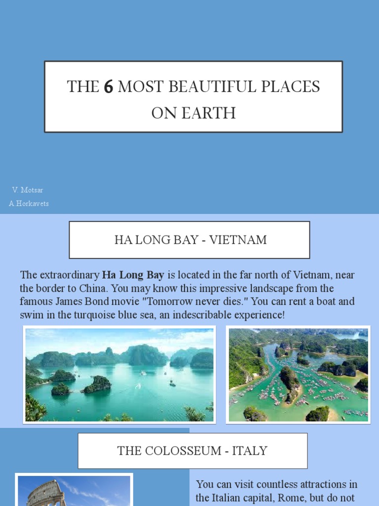 The 6 Most Beautiful Places On Earth | PDF