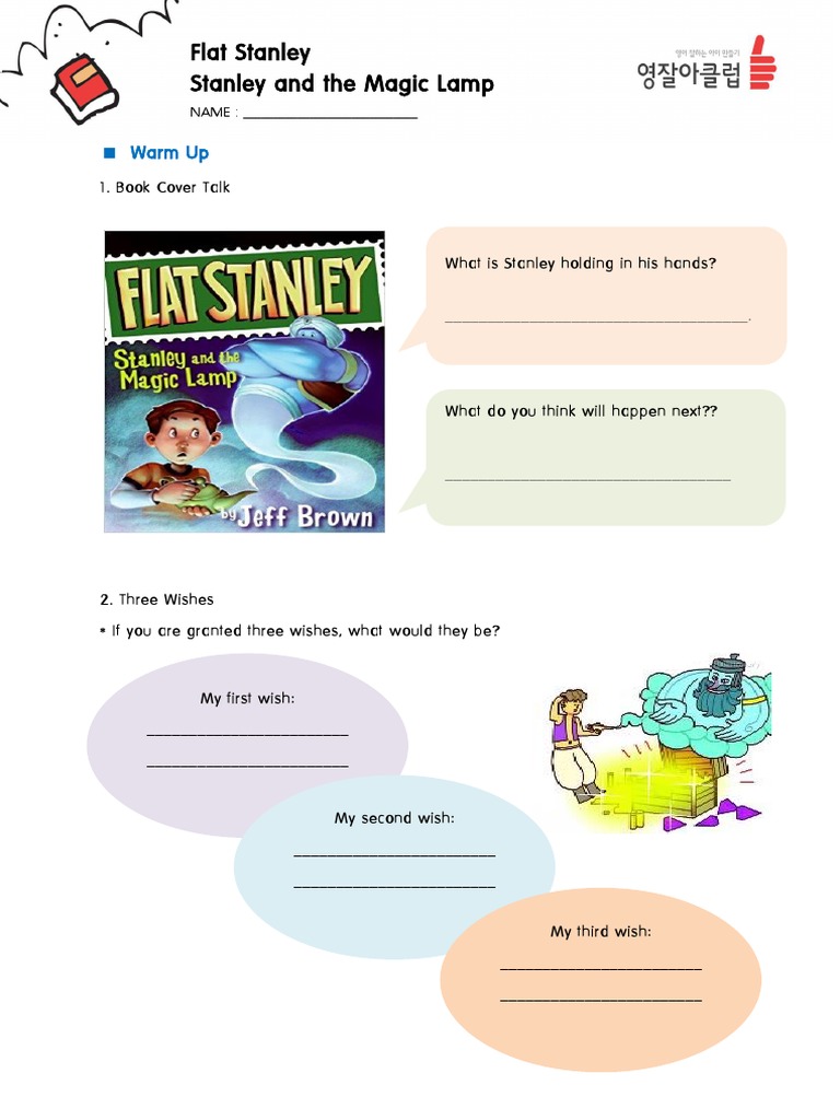 Flat Stanley Stanley and The Magic Lamp: Warm Up | PDF