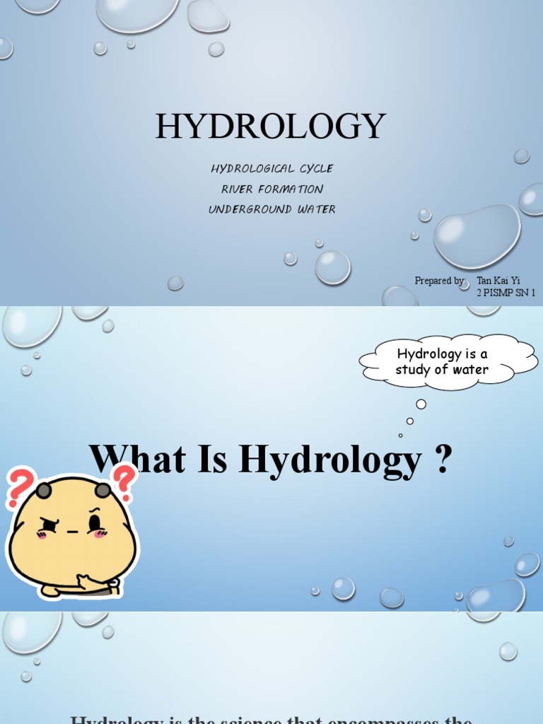 Hydrology: Hydrological Cycle River Formation Underground Water | PDF ...