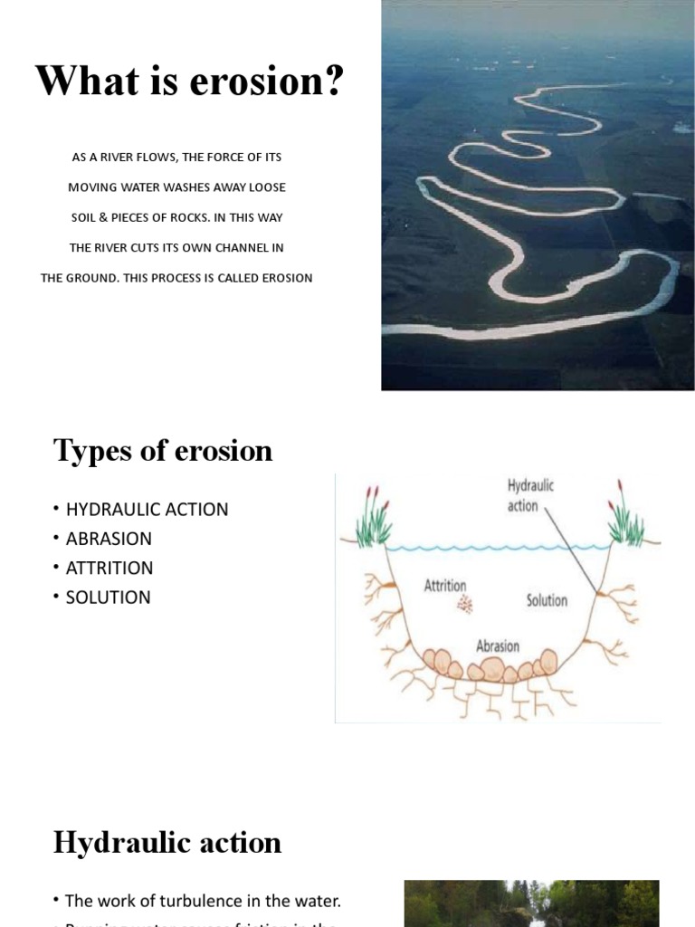 Hydraulic Action In Rivers