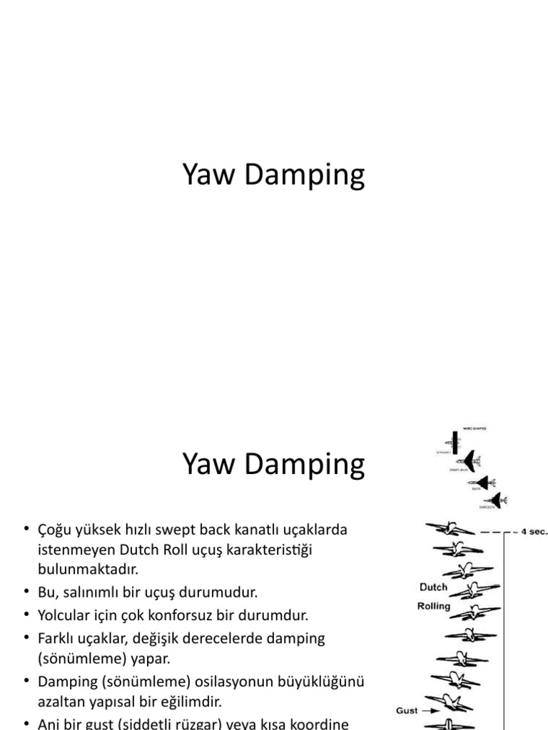 08 Turkce Yaw Damping | PDF