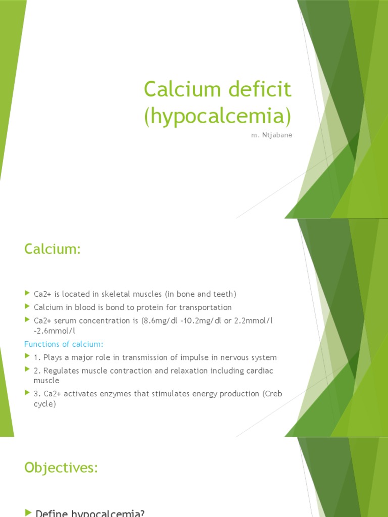 Calcium (HypoHypercalcemia) Imbalance | PDF | Calcium In Biology ...