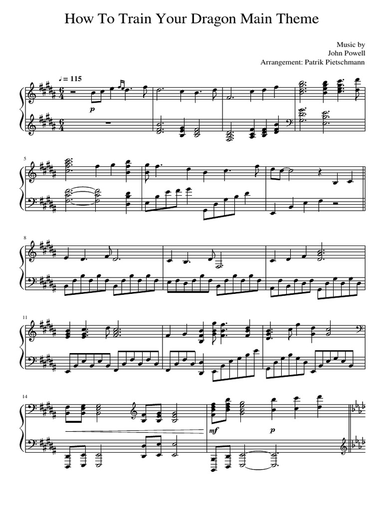 How To Train Your Dragon Main Theme | PDF