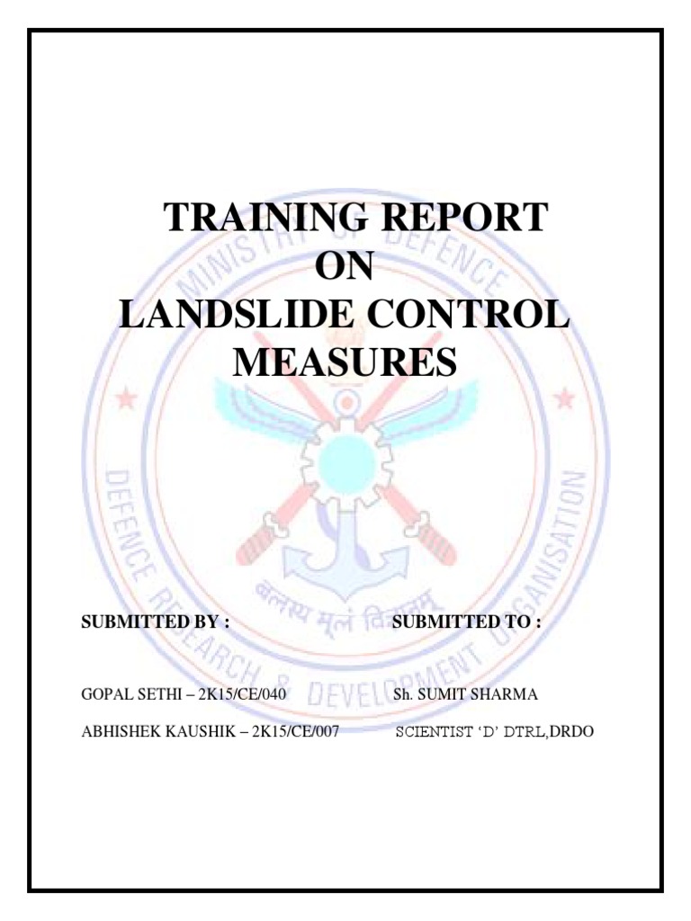 Landslide Control Measures Overview | PDF | Landslide | Horticulture ...