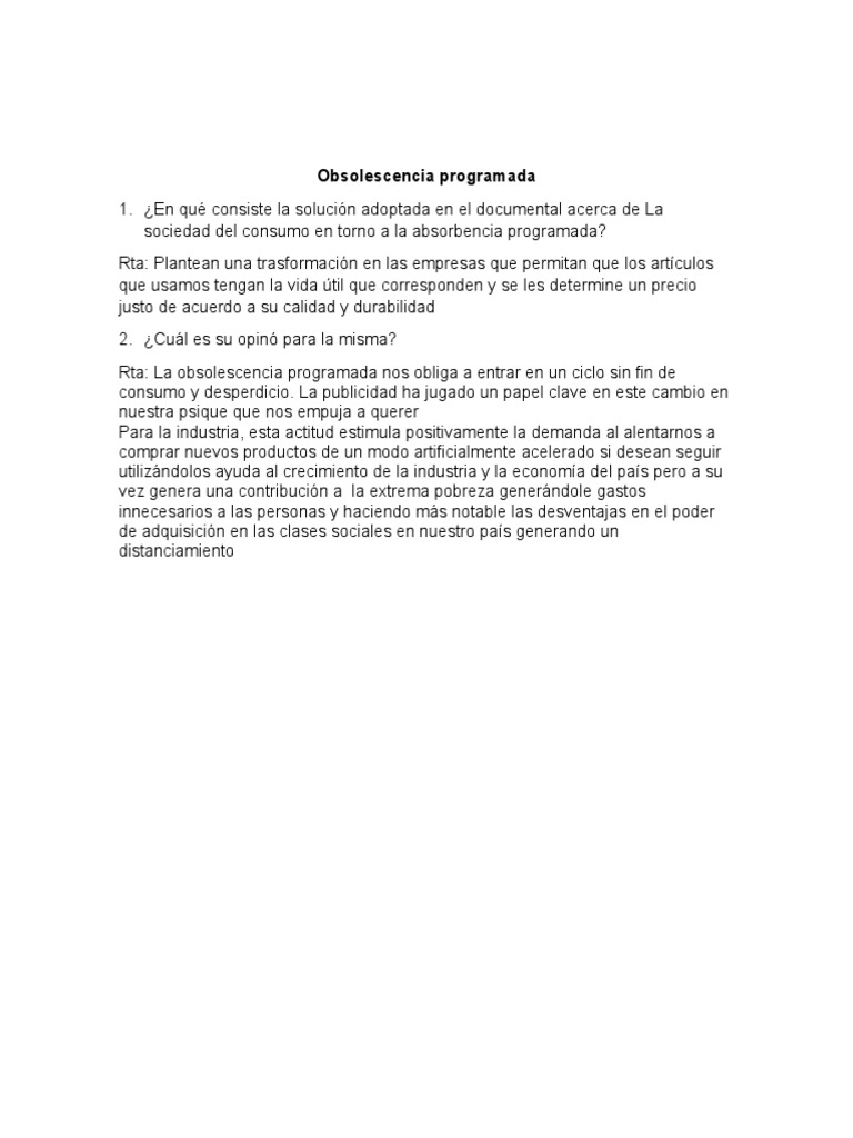 Obsolescencia Programada | PDF